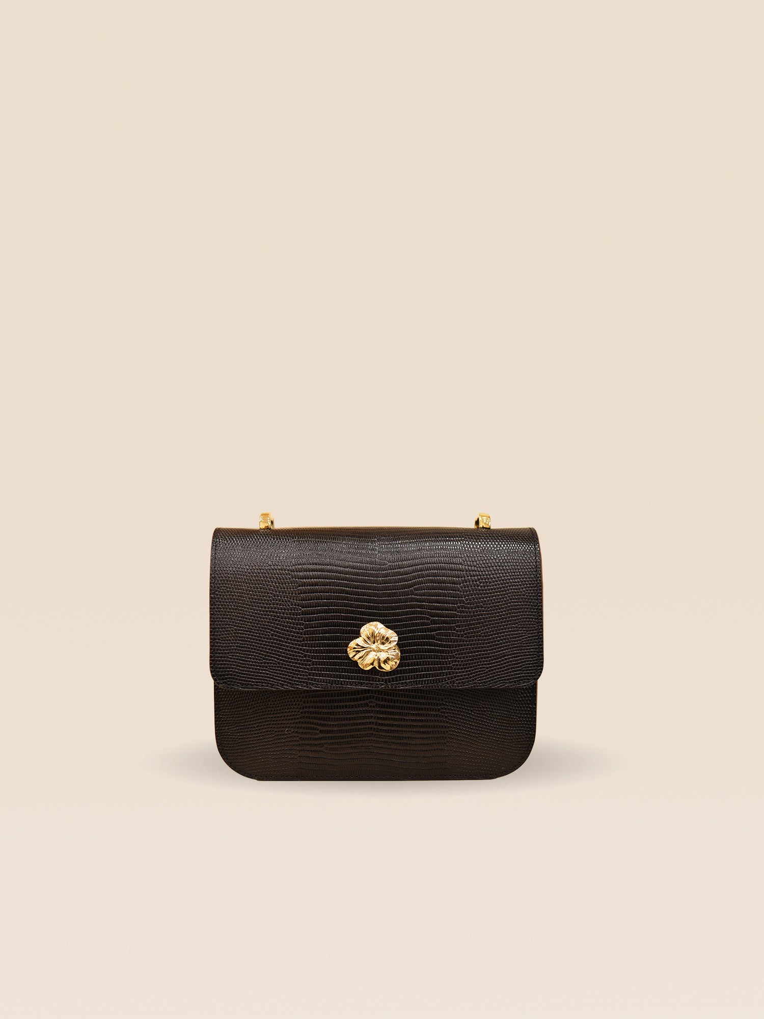 SAC MINI ADÈLE LÉZARD NOIR – Fauvette Paris